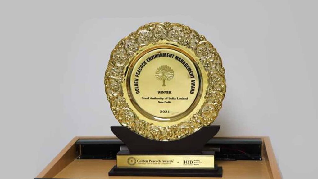 SAIL Gets Golden Peacock Environment Management Award 2021 - Tatsat ...