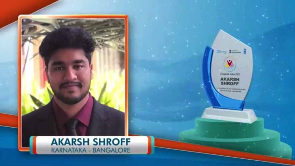 Akarsh Shroff Wins United Nations V-Award for Helping Underprivileged ...
